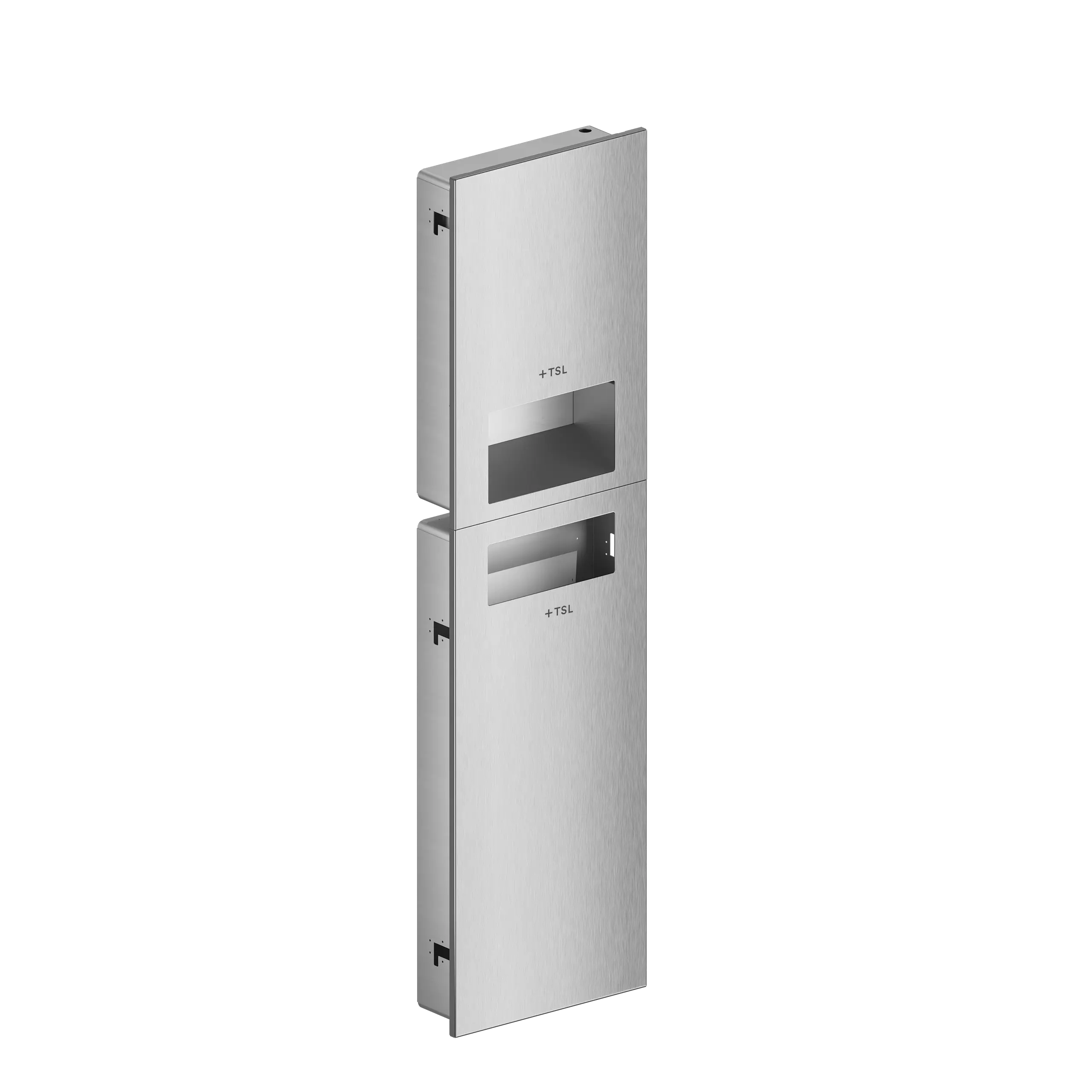 Recessed Combination Unit Waste Bin and Hand Dryer in Satin ...